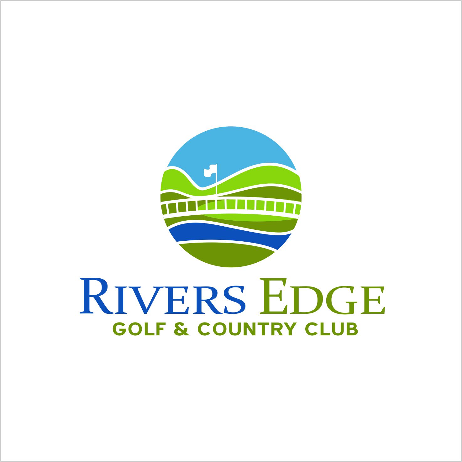 Serious, Professional, Golf Course Logo Design for Rivers Edge Golf and ...