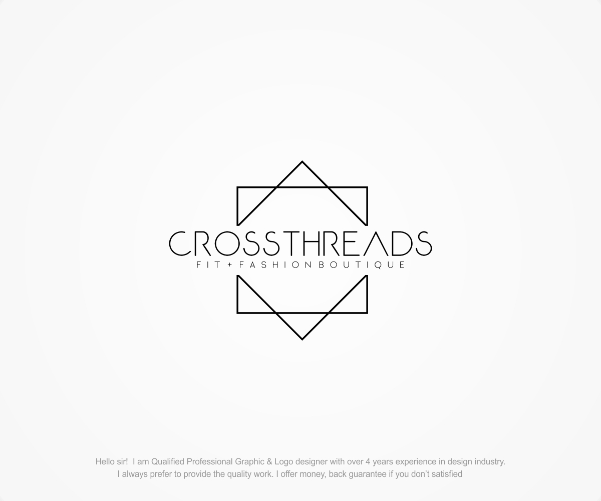 Bold, Serious, Boutique Logo Design for Crossthreads Fit + Fashion ...