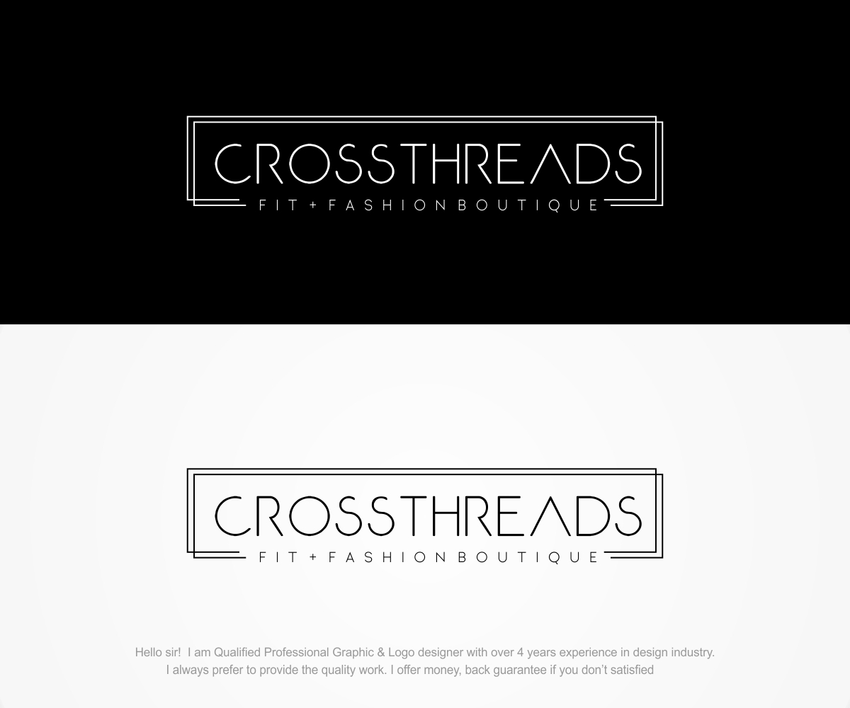 Bold, Serious, Boutique Logo Design for Crossthreads Fit + Fashion ...