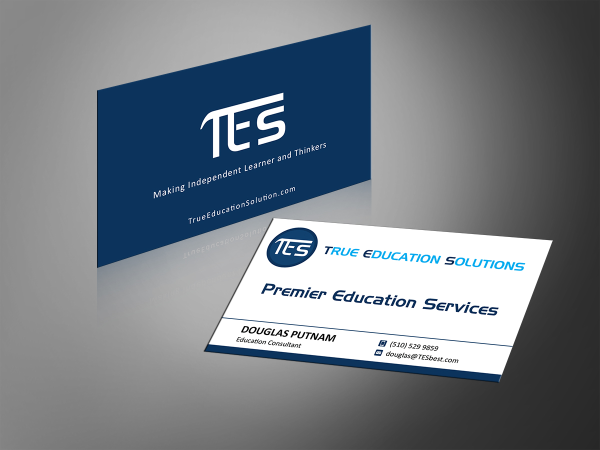 Serious, Professional, Education Business Card Design for a Company by ...