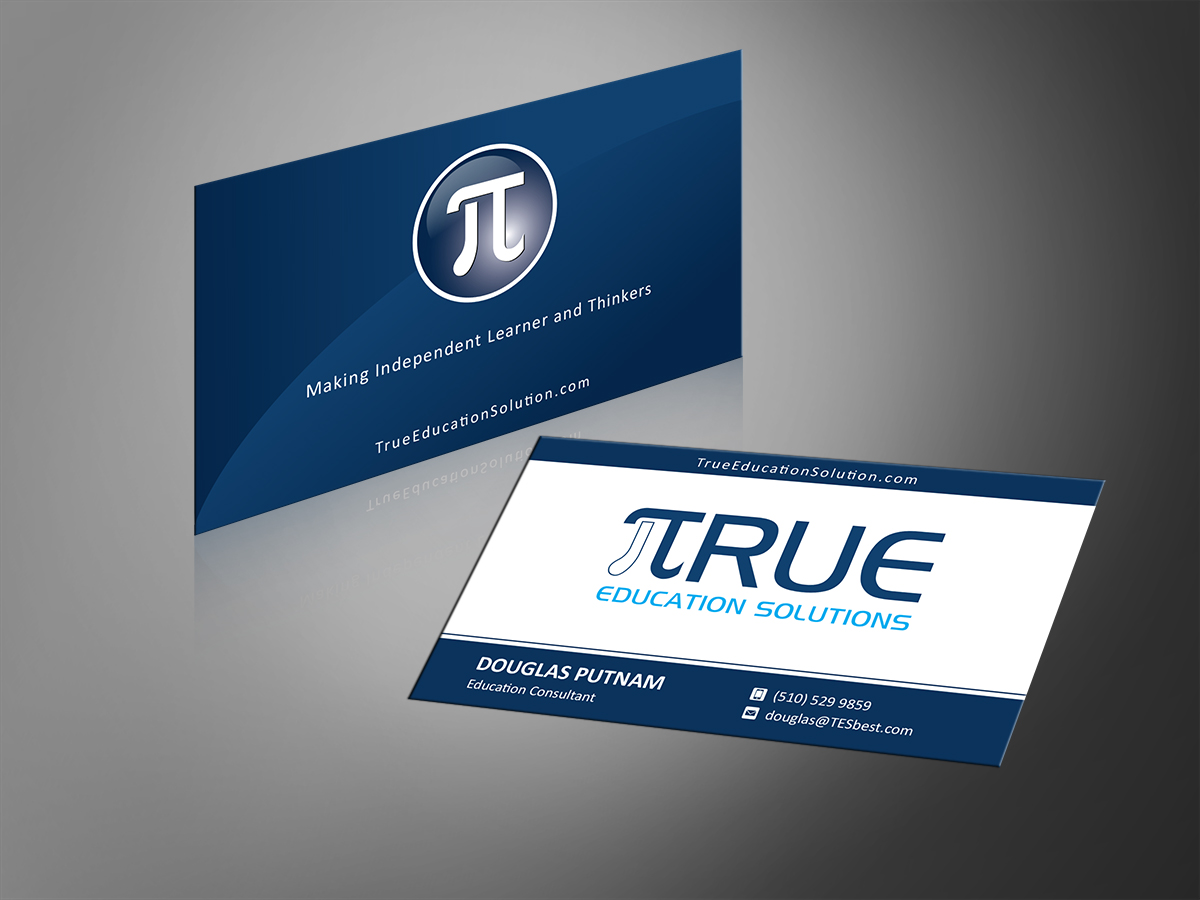 Serious, Professional, Education Business Card Design for a Company by ...