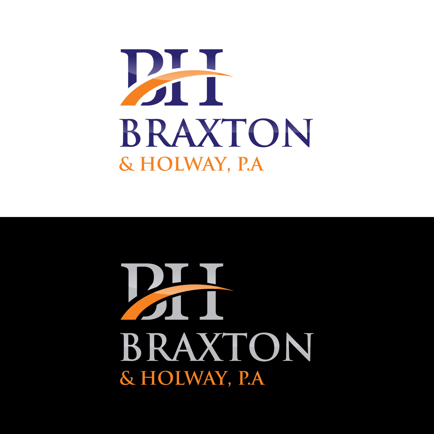 Modern, Bold, Accounting Logo Design for Braxton & Holway, P.A. by ...