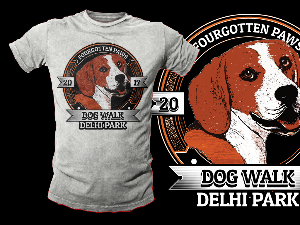 Bold, Colorful, Event T-shirt Design for Fourgotten Paws by Bayu_susilo ...