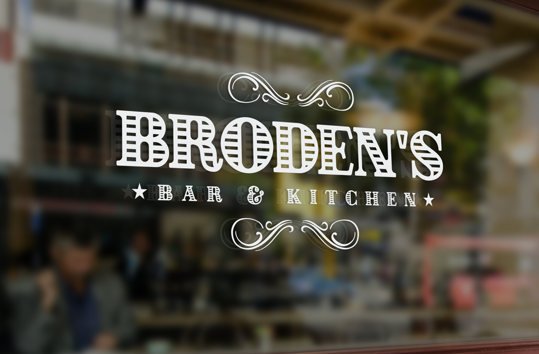 Bold, Modern, Restaurant Logo Design for Broden's bar and kitchen by ...