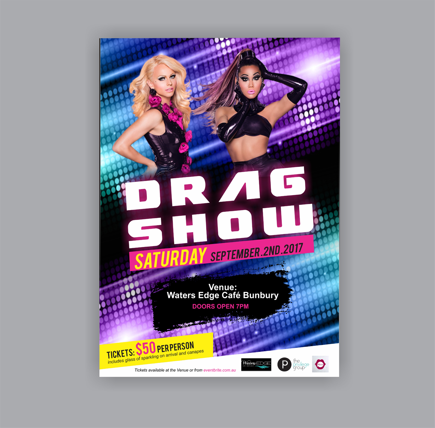 Elegant, Playful, Entertainment Flyer Design for a Company by fumbh ...