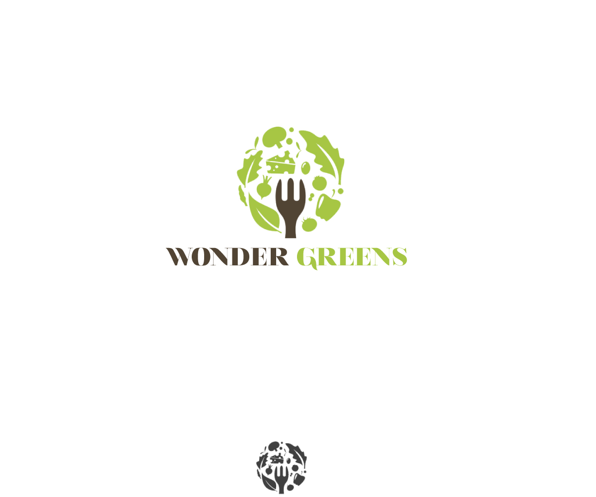 Upmarket, Bold, Restaurant Logo Design for WONDER GREENS by the.x ...