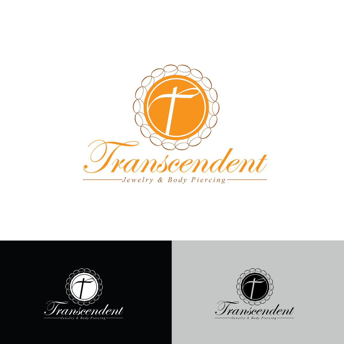 Elegant, Feminine, Piercing Logo Design for Transcendent Jewelry & Body ...