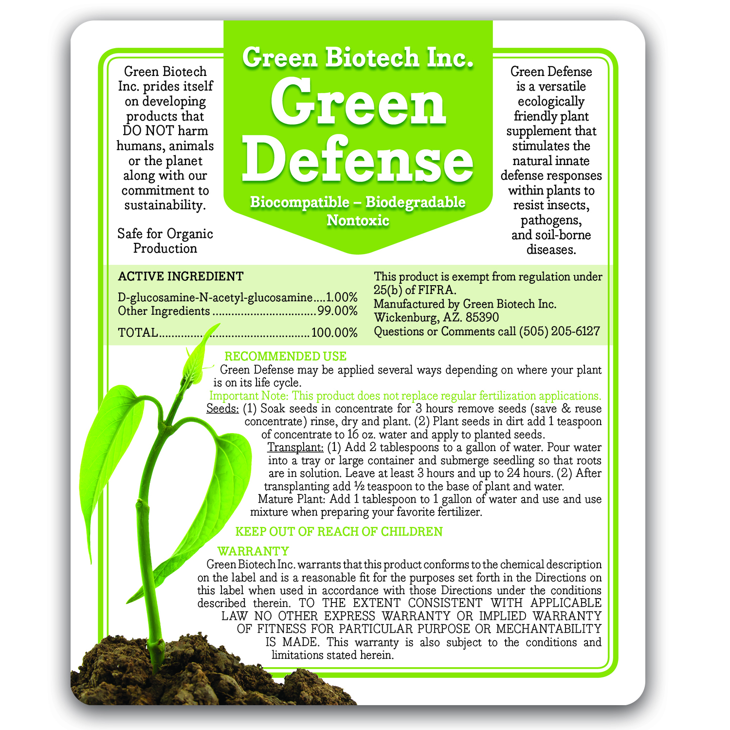 Modern, Upmarket, Agriculture Label Design for Green Biotech Inc. by ...