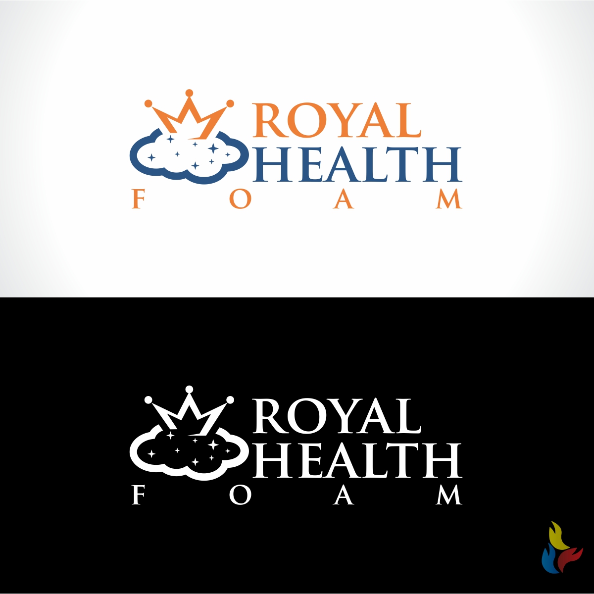 Feminine, Elegant, Royal Logo Design for Royal Health Foam by Kreative ...