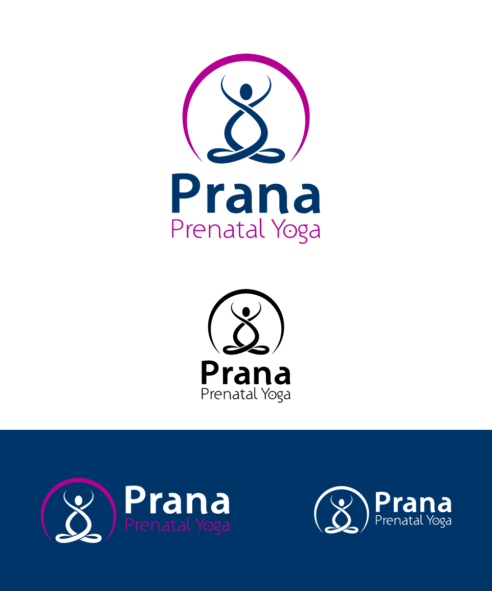 Feminine, Modern Logo Design for Prana Prenatal Yoga by victipedia ...