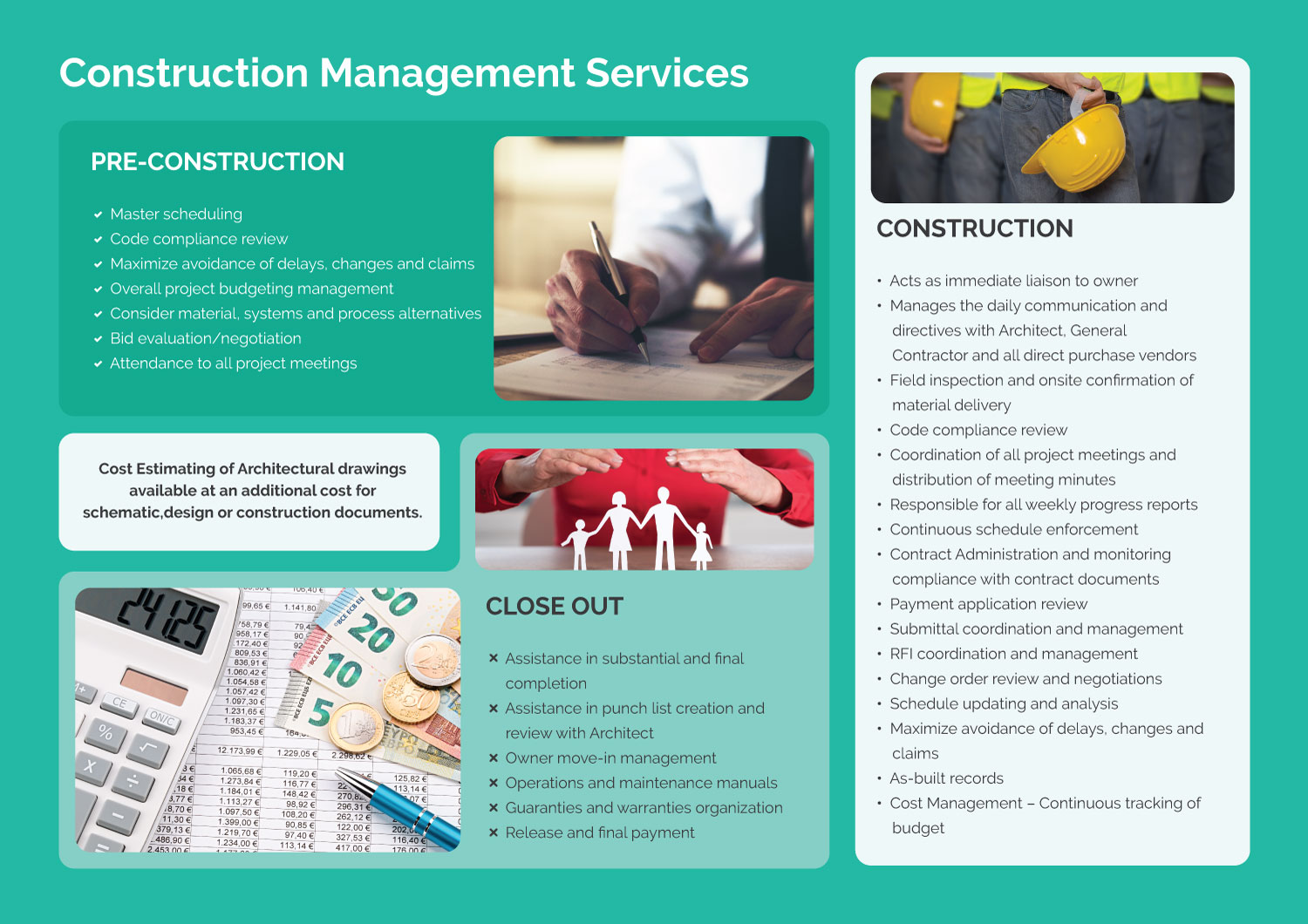 Bold, Serious, Construction Brochure Design for Sage Project Management ...