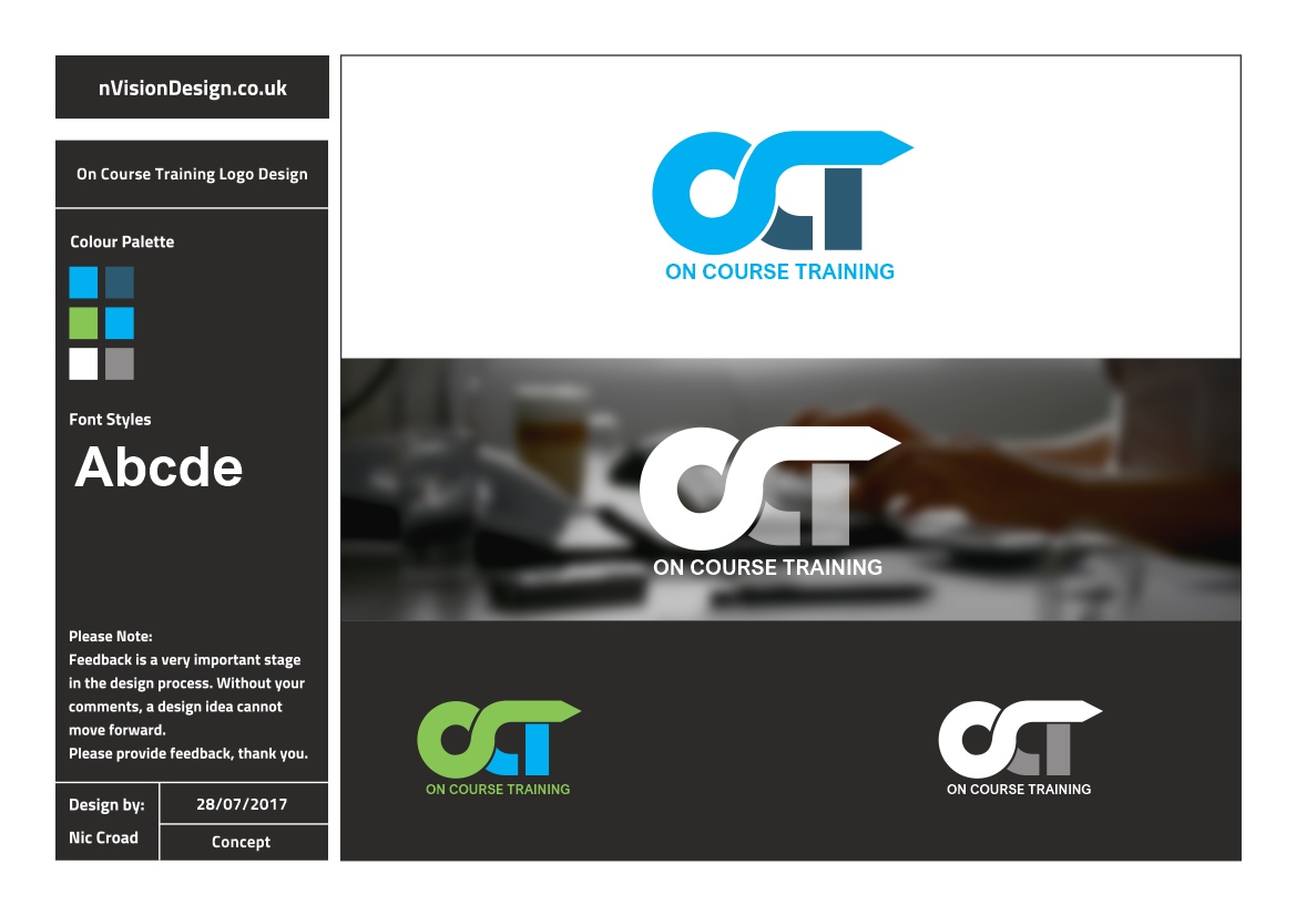 Professional, Upmarket, Training Logo Design for On Course Training by ...