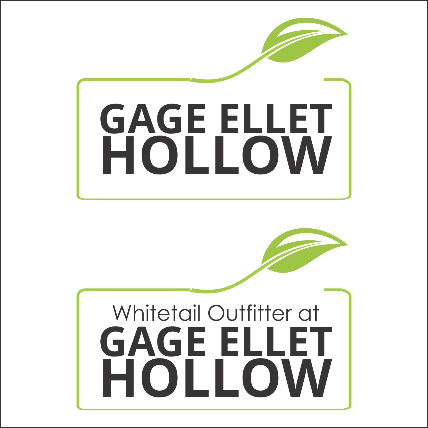 Bold, Masculine, Hunting Logo Design for Version 1 "Gage Elet Hollow ...