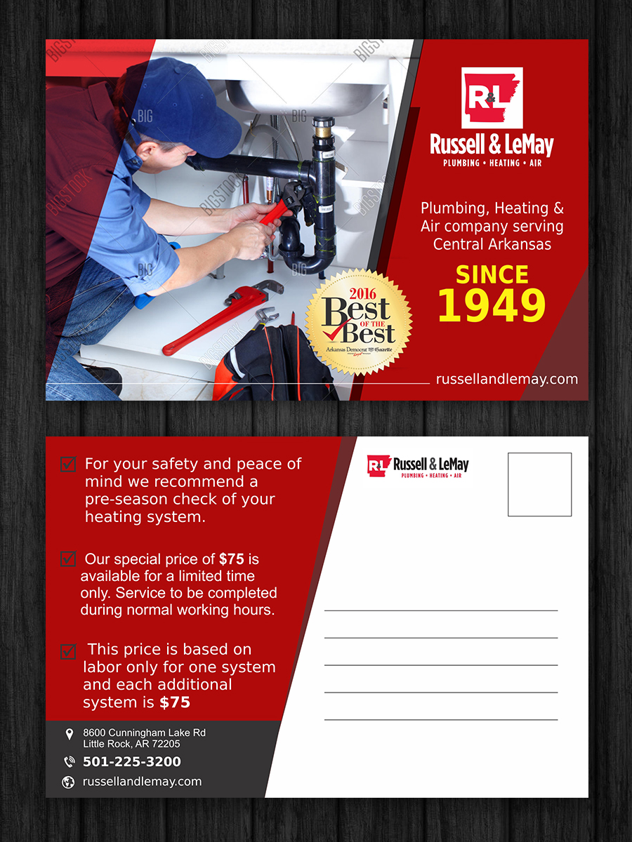 Professional, Serious, Hvac Postcard Design for a Company by ESolz ...