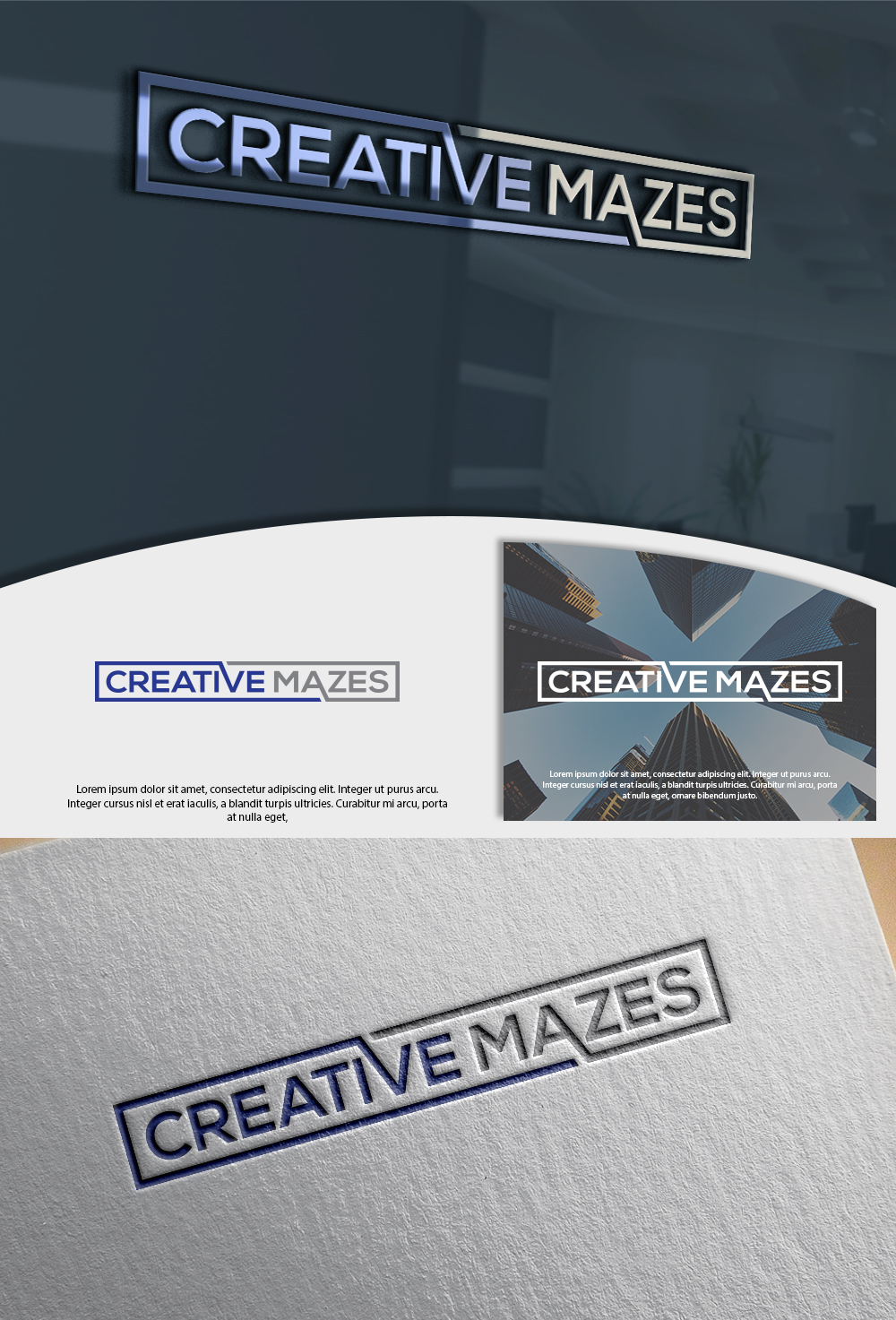 Playful, Modern, Entertainment Industry Logo Design for Creative Mazes ...