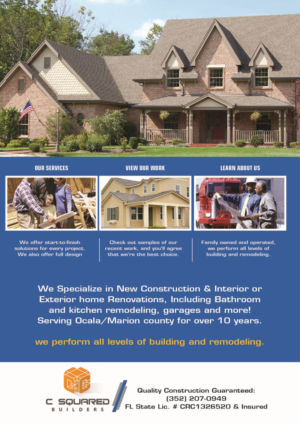 C SQUARED BUILDERS leave behind sales FLYER 8.5"x11" | 39 Flyer Designs ...