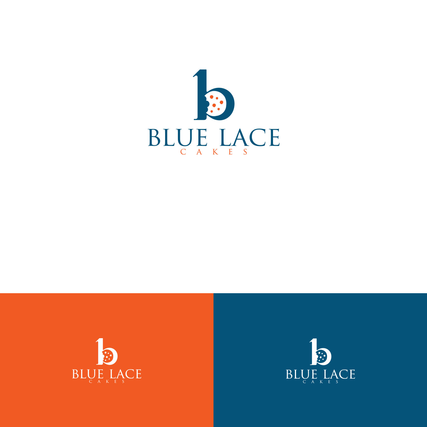 Upmarket, Modern, Bakery Logo Design for Blue Lace Cakes by DesignDUO ...