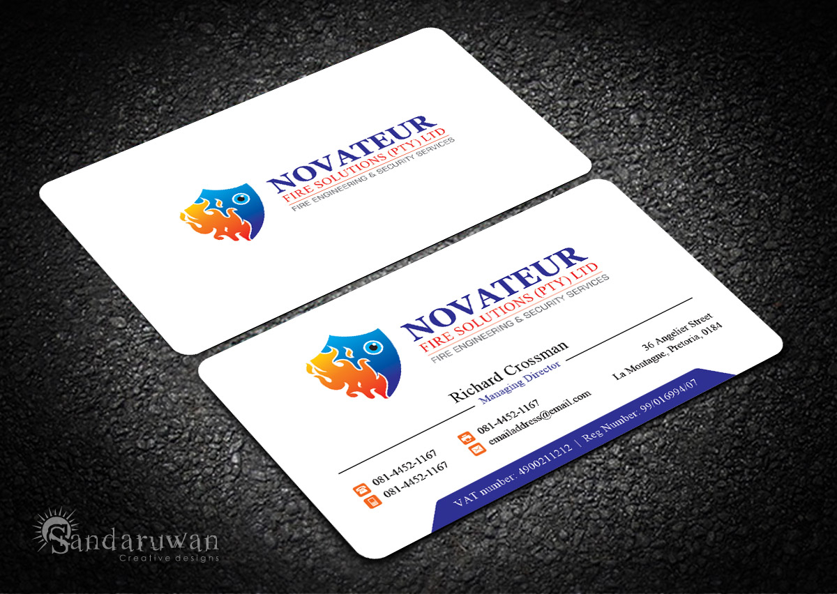 Professional, Serious, Fire Safety Business Card Design for Compliance ...
