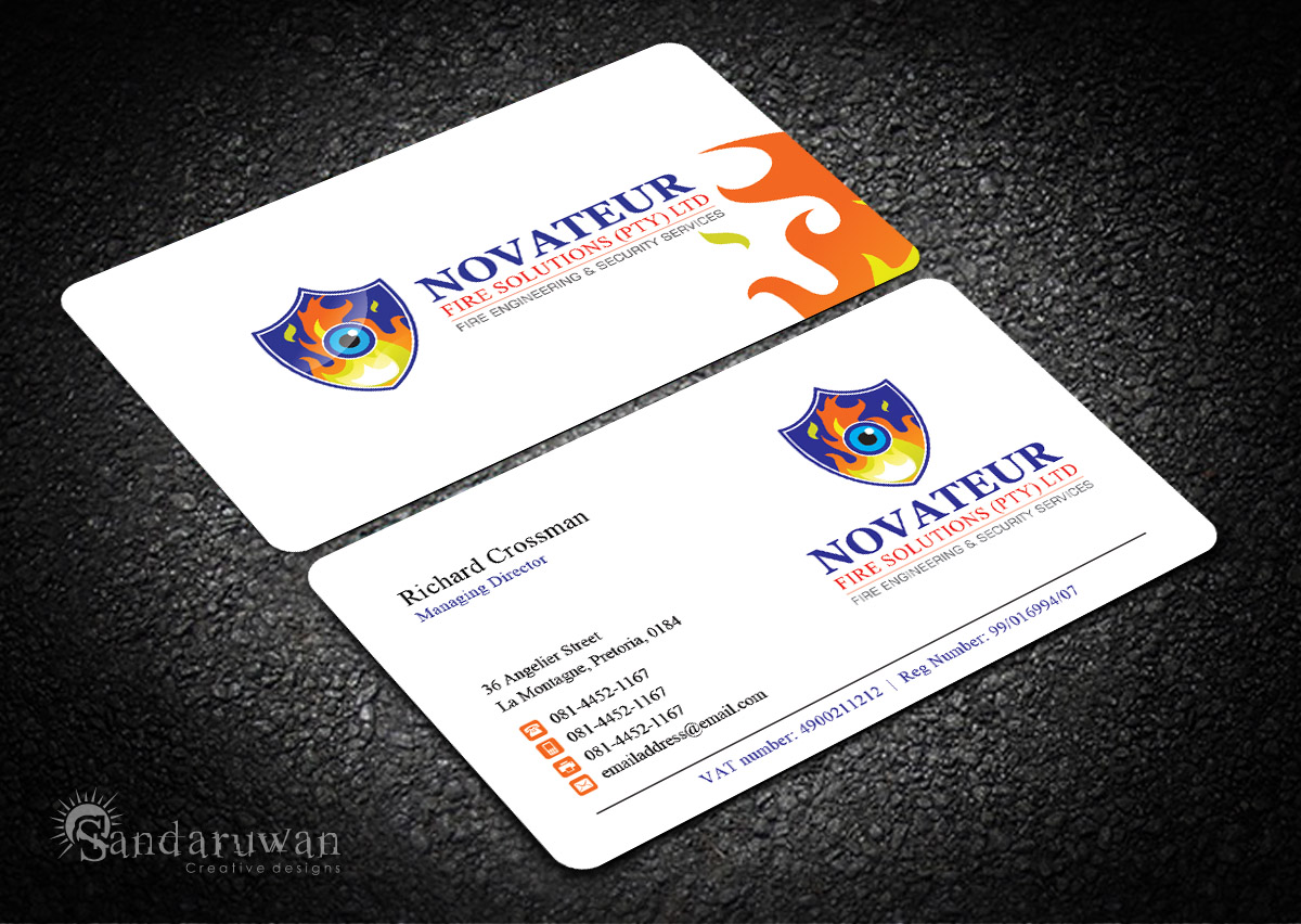 Professional, Serious, Fire Safety Business Card Design for Compliance ...