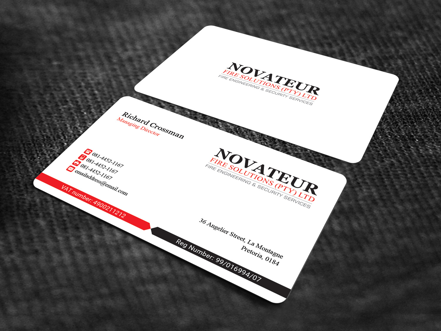 Professional, Serious, Fire Safety Business Card Design for Compliance ...
