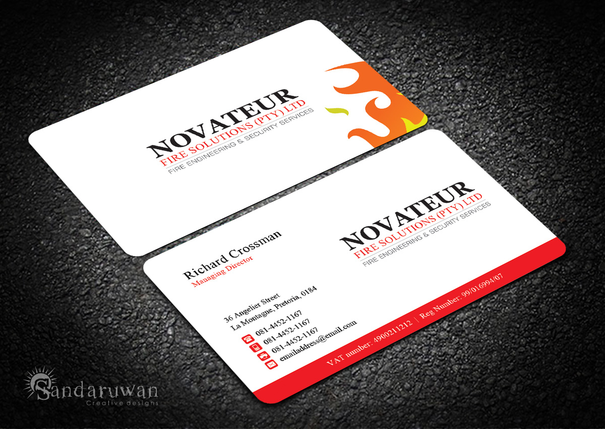 Professional, Serious, Fire Safety Business Card Design for Compliance ...