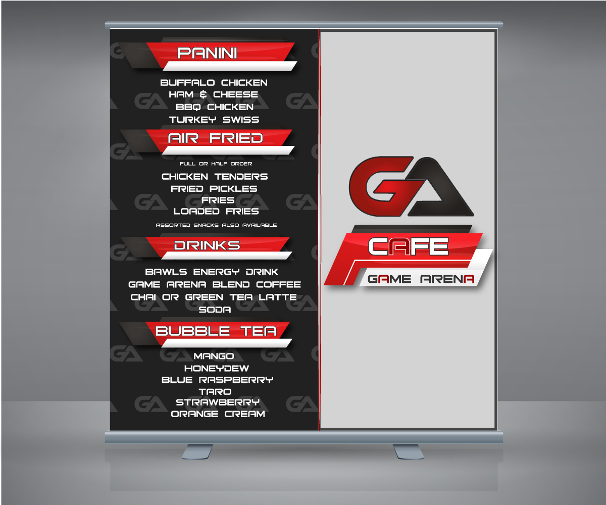 Modern, Bold, Games Menu Design for Game-Arena by HamzaMalik | Design ...