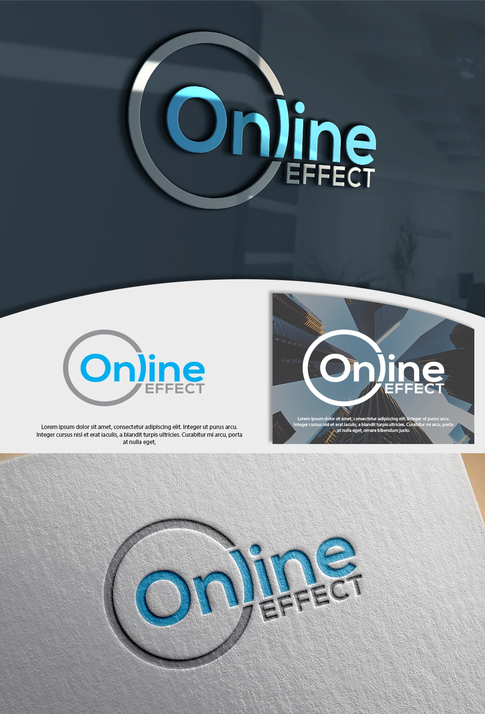 Masculine, Colorful, Marketing Logo Design for Online effect by InkForge Studio | Design #15769328