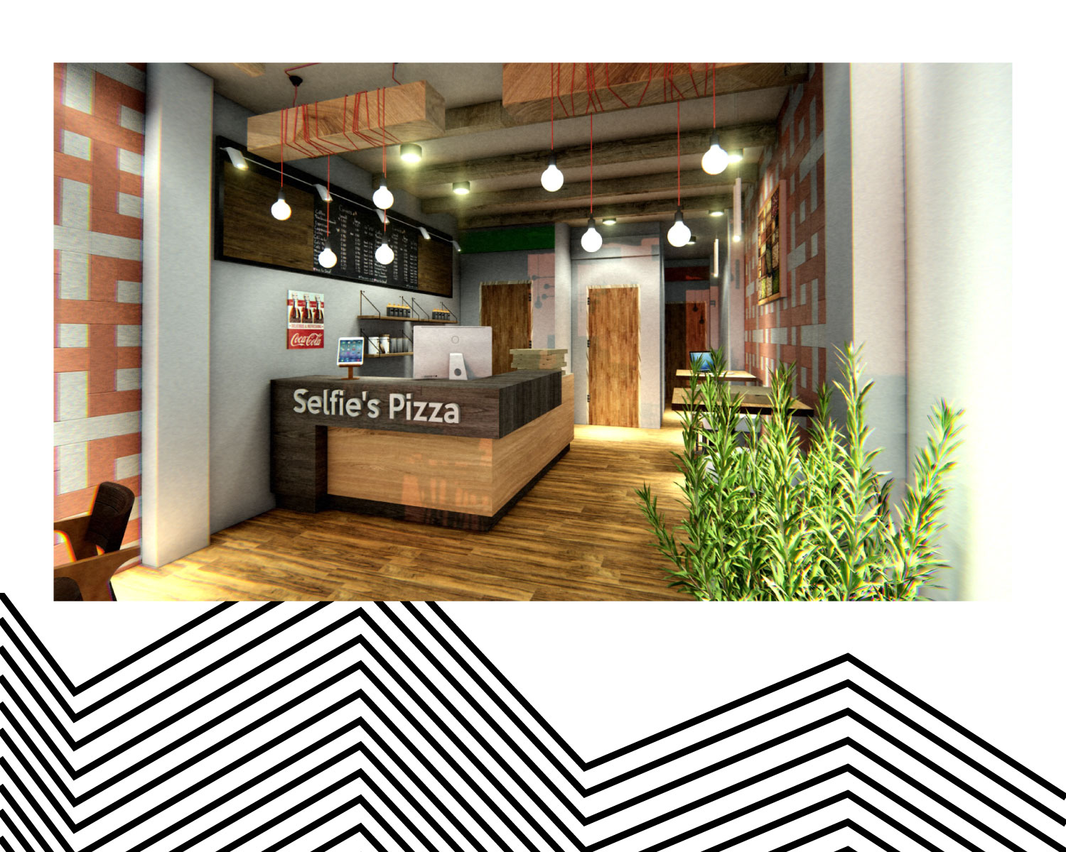 Bold, Playful, Fast Food Restaurant 3D Design for City Consult SP SRL ...