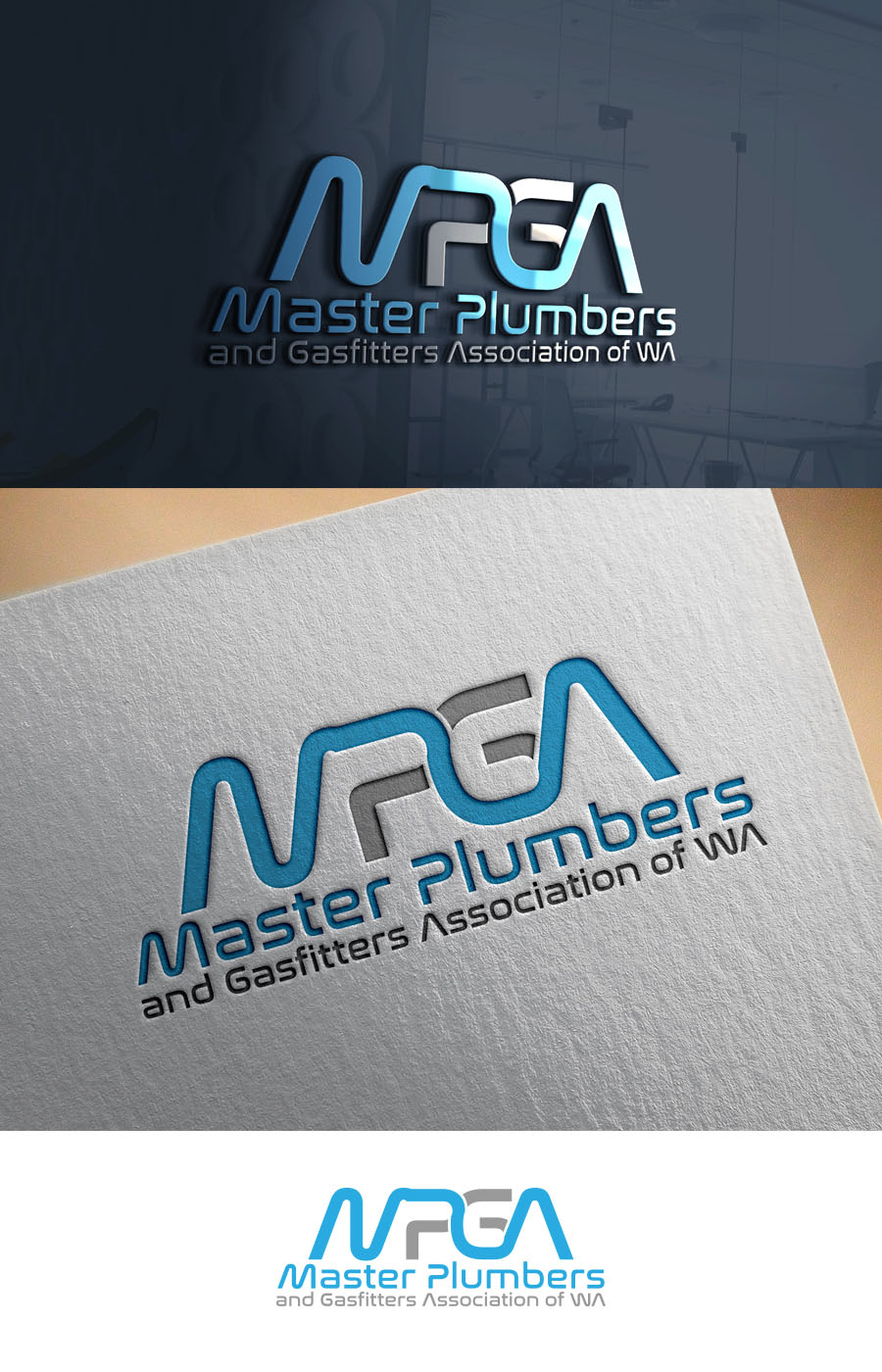 Upmarket, Masculine Logo Design for Master Plumbers and Gasfitters ...