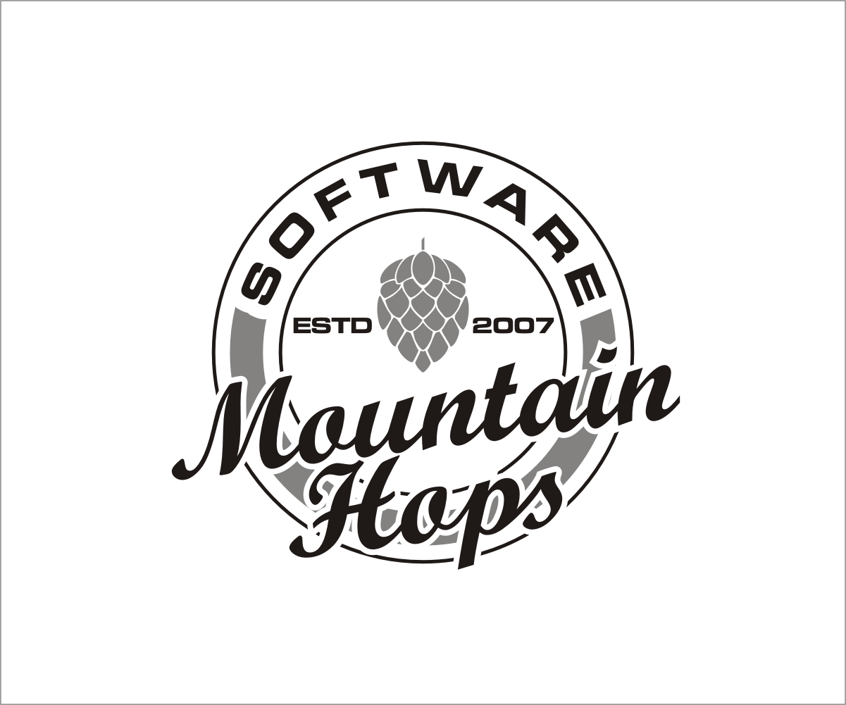 Bold, Professional, Computer Software Logo Design for Mountain Hops ...