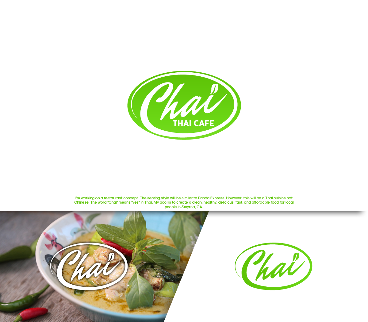 Elegant, Playful, Cafe Logo Design for Chai or Chai Thai Cafe by ...