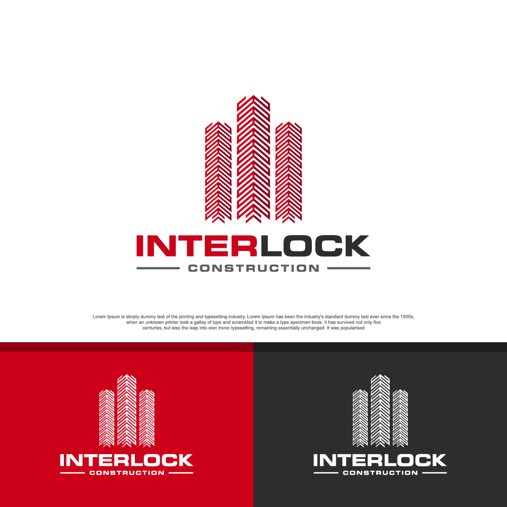 Professional, Feminine, Construction Company Logo Design for Interlock ...