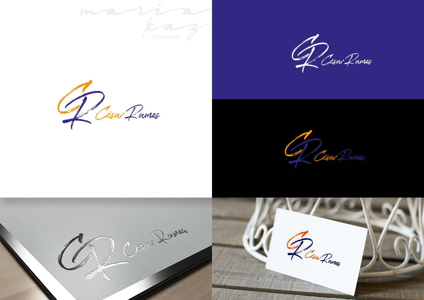 Serious, Modern, Business Management Logo Design for César Ramos by ...