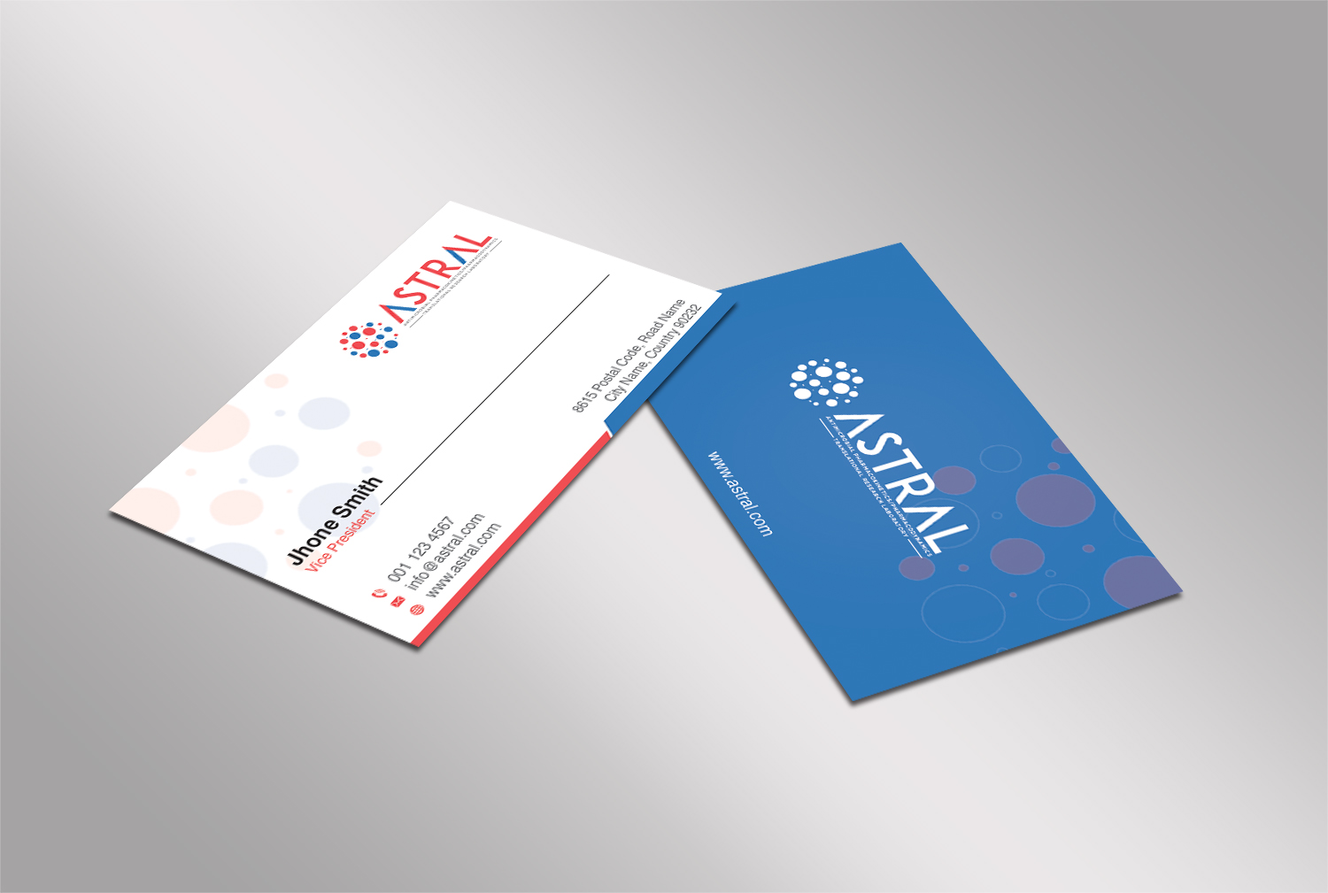 Feminine, Conservative, Pharmaceutical Business Card Design for ASTRAL ...