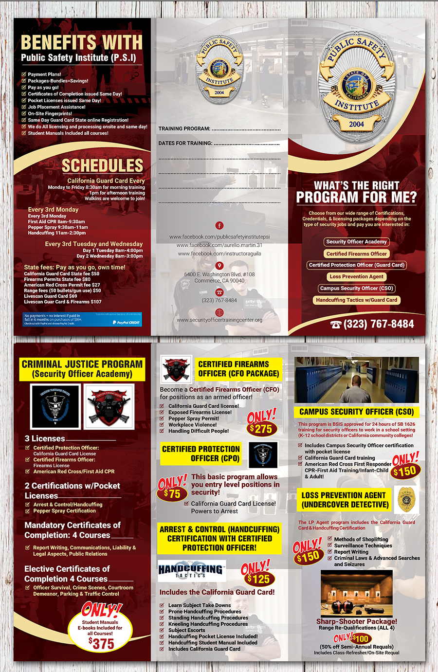 Elegant, Playful, Security Flyer Design for Public Safety Institute by ...