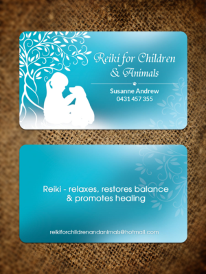 Reiki Business Cards Examples 110 ENERGY HEALING, REIKI Business Card