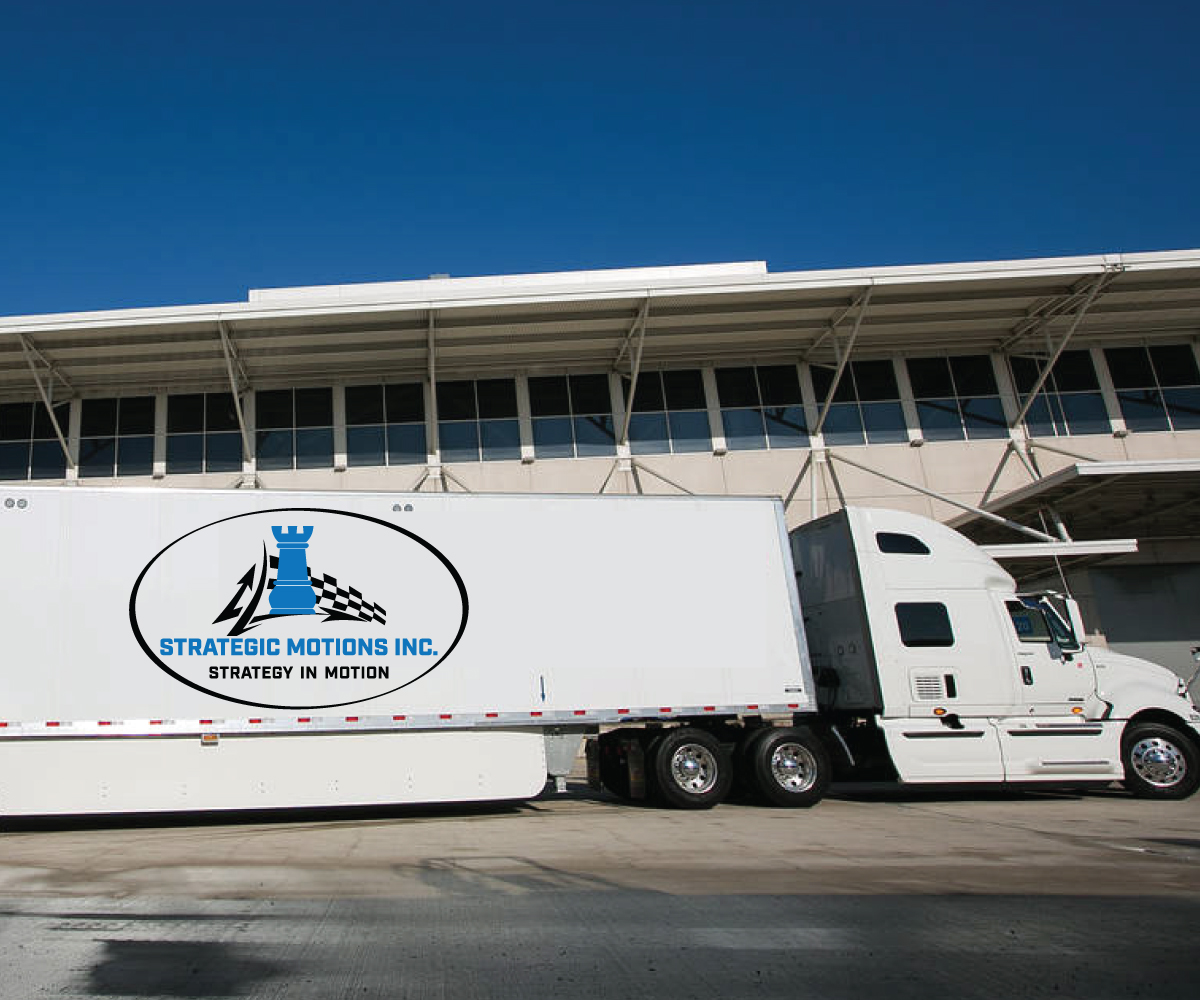 Masculine, Modern, Trucking Company Logo Design for STRATEGIC MOTIONS ...