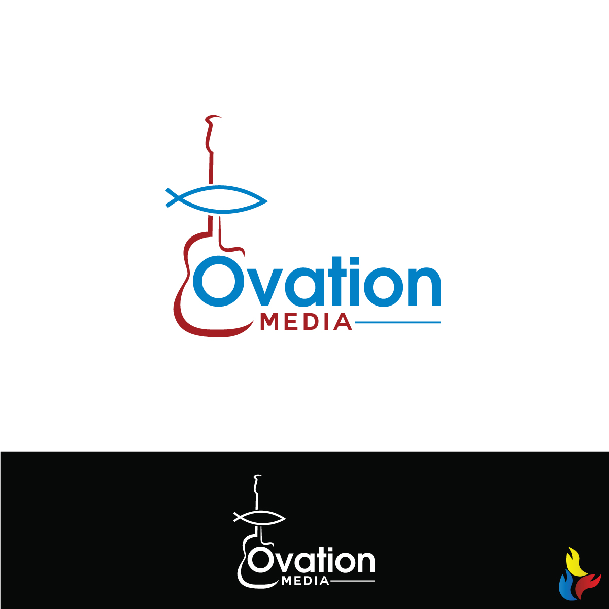 Playful, Modern, Christian Logo Design for Ovation Media by Kreative ...