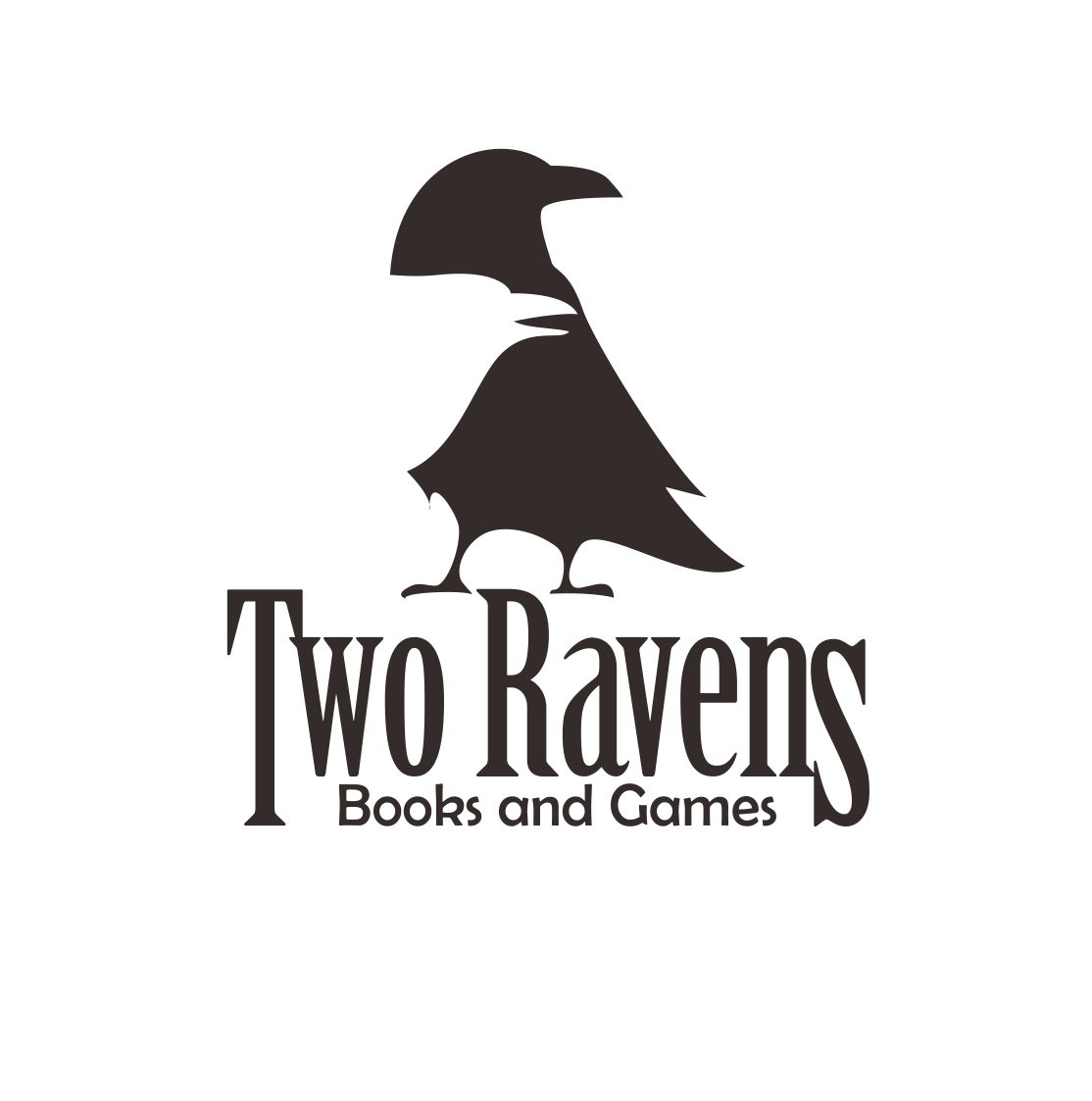 Bold, Traditional, Retail Logo Design for Two Ravens Books and Games by ...