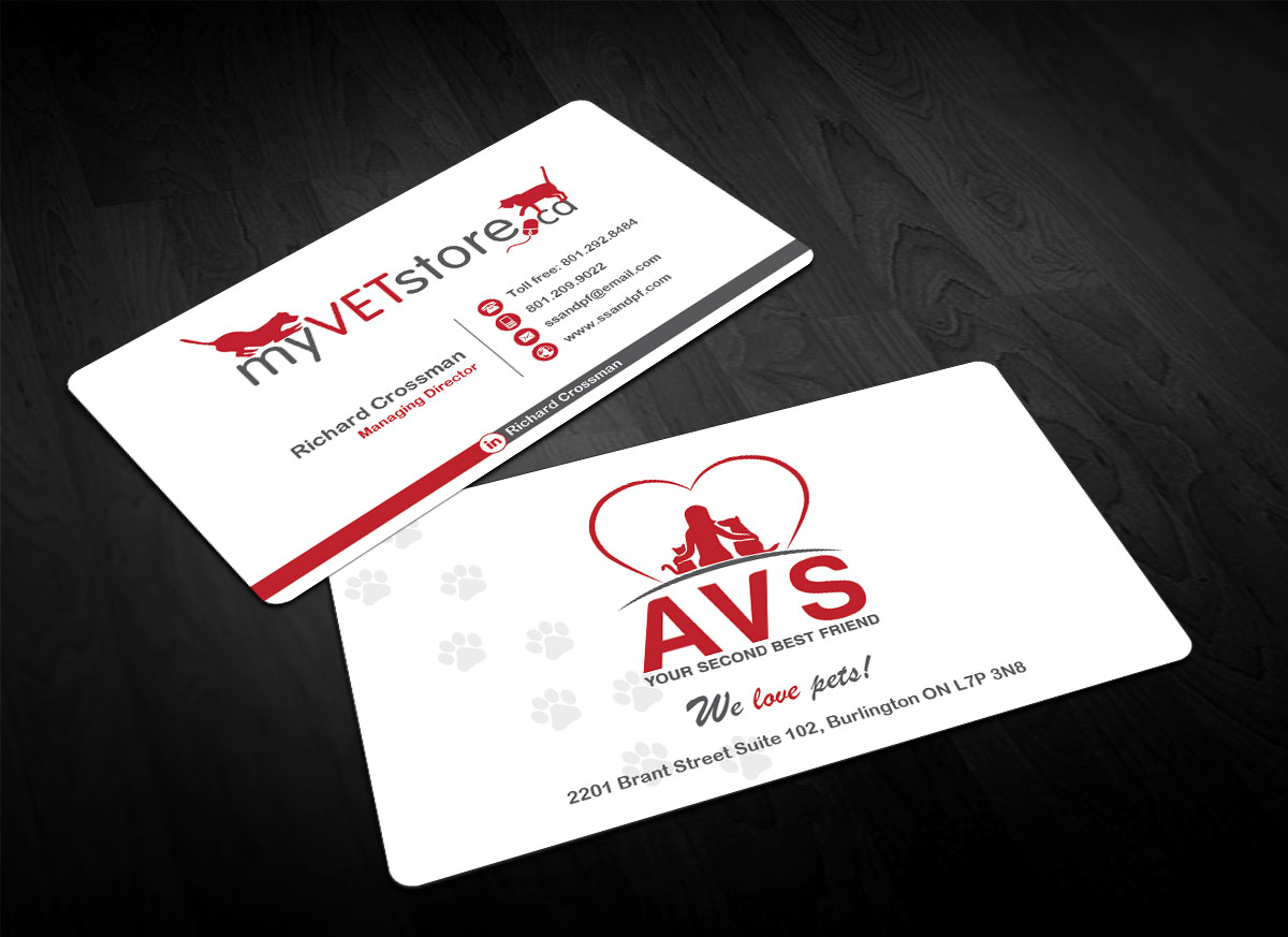 Bold, Playful, Veterinary Business Card Design for Acumenex Veterinary ...