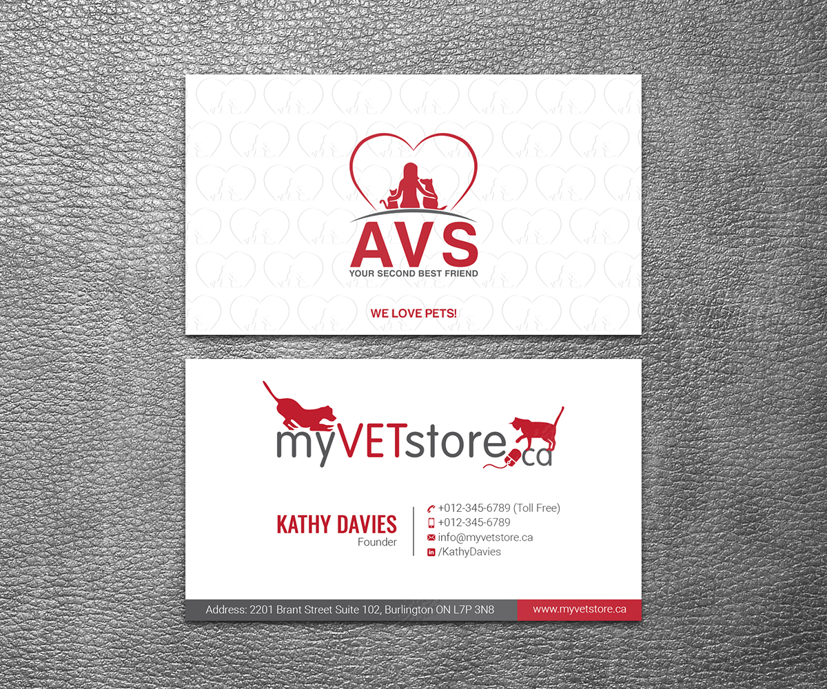 Bold, Playful, Veterinary Business Card Design for Acumenex Veterinary ...