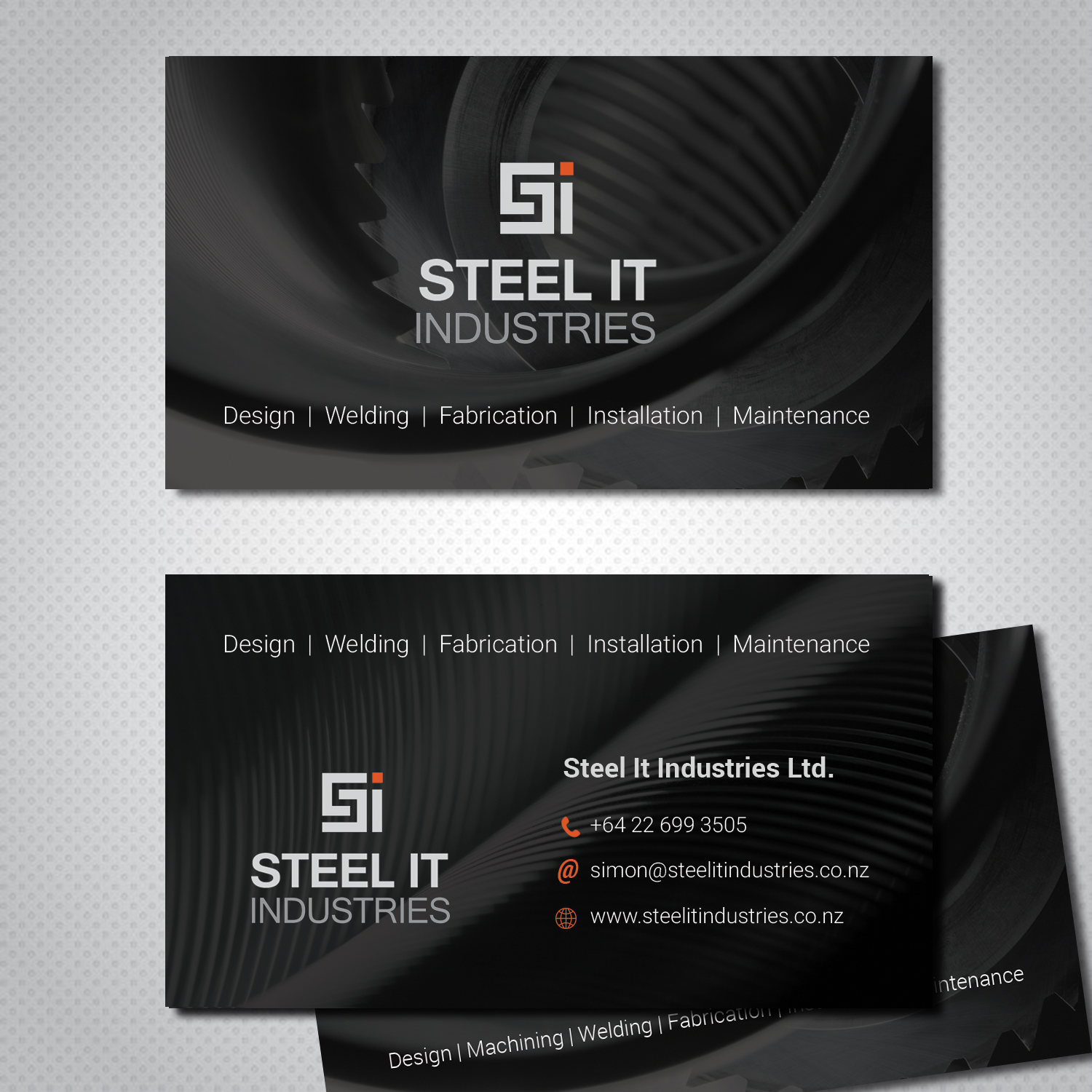 Bold, Serious, Mechanical Engineering Business Card Design for a ...