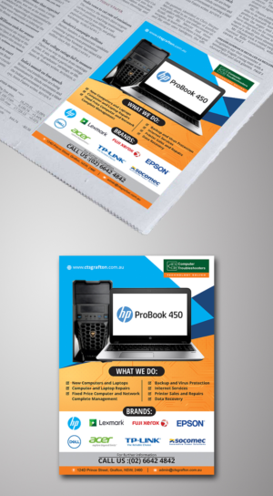 Computer Newspaper Ads | 14 Custom Computer Newspaper Ad Designs