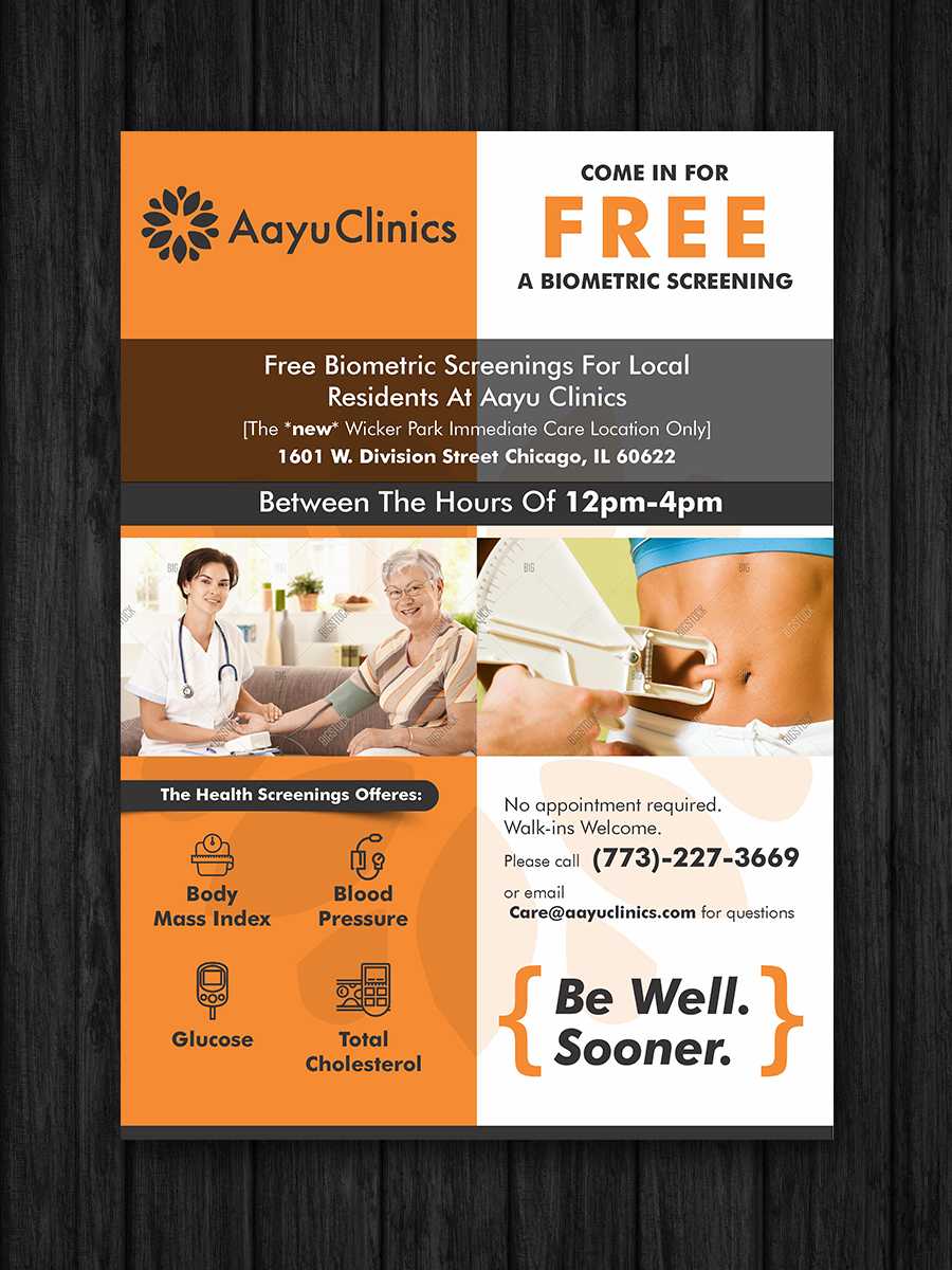 Modern, Elegant, Health And Wellness Flyer Design for a Company by ...