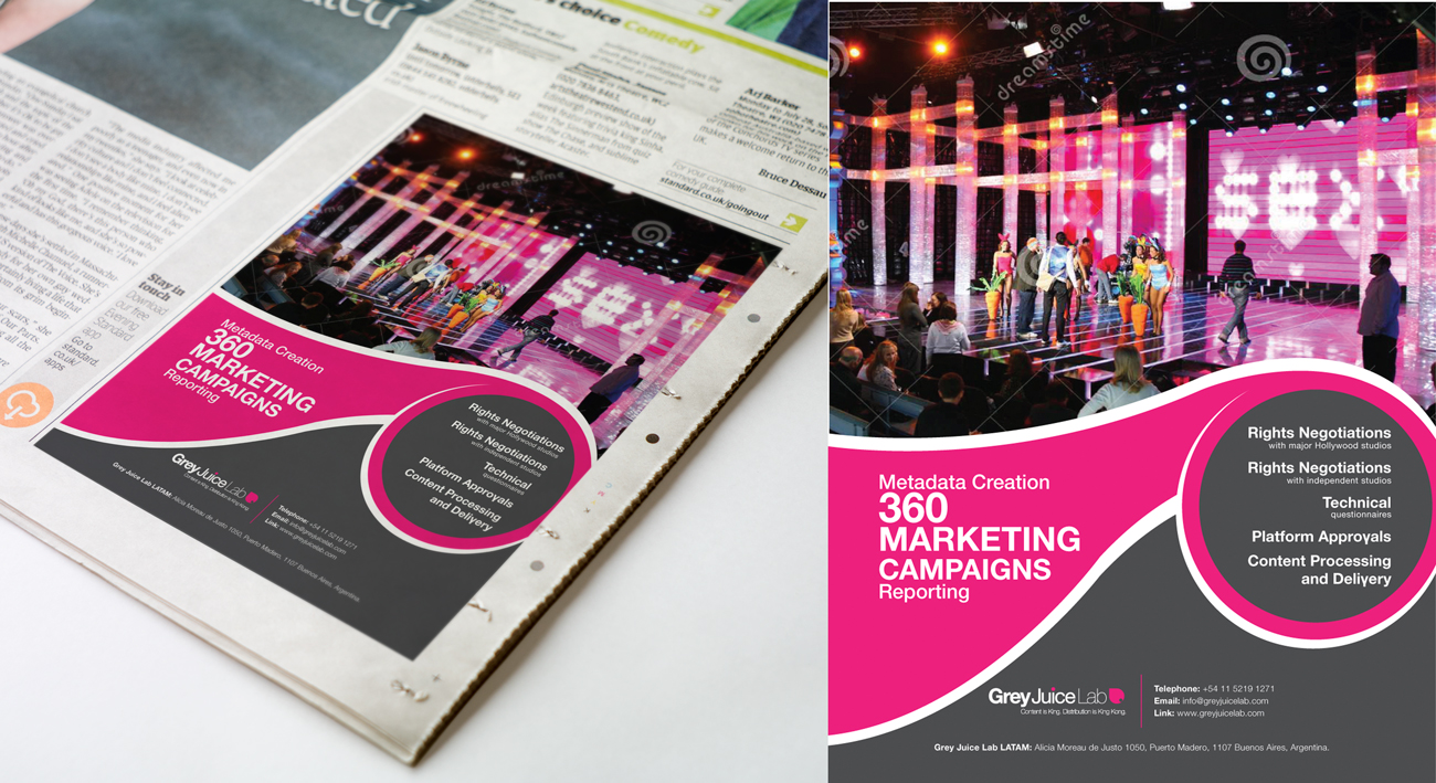 Modern, Professional, Entertainment Advertisement Design for a Company ...