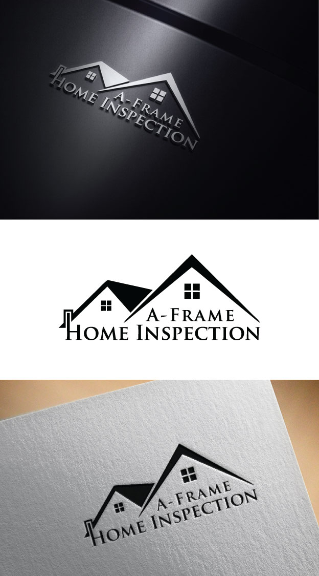 Modern, Conservative, Home Inspection Logo Design for A-Frame Home ...