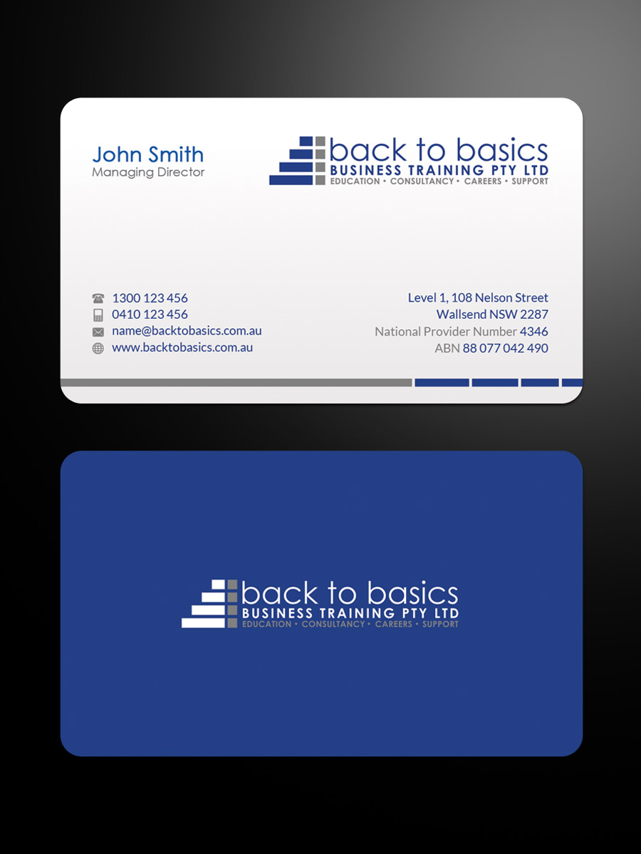 Masculine, Upmarket, Construction Business Card Design for Back to ...