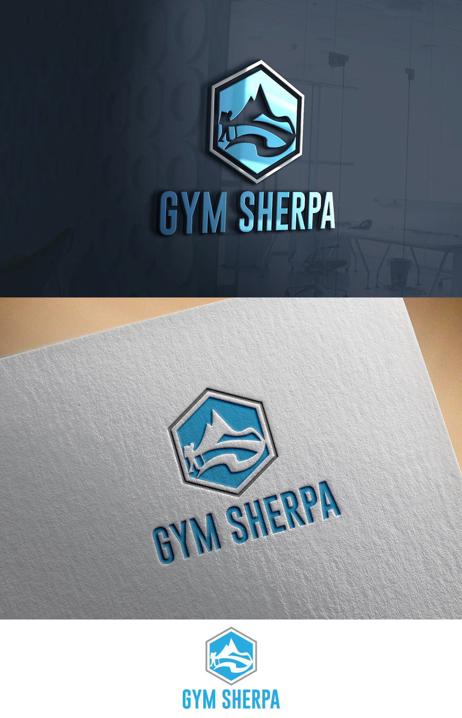 Upmarket, Bold, Fitness Equipment Logo Design for Gym Sherpa by ...