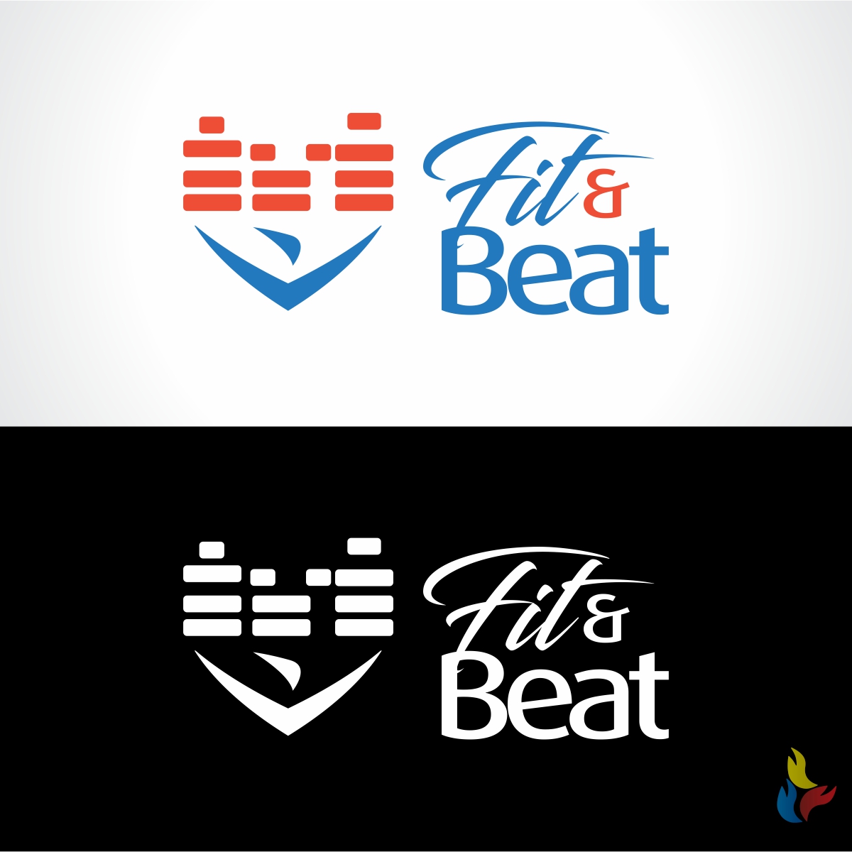 Playful, Modern, Club Logo Design for Fit & Beat by Kreative Fingers ...