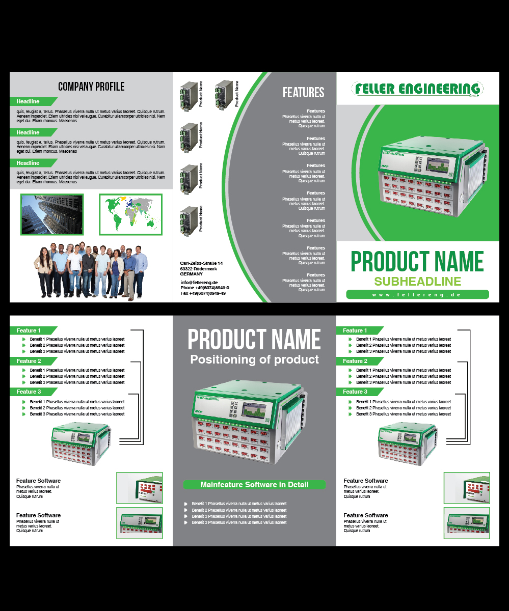 Modern, Professional, Plastic Flyer Design for Feller Engineering GmbH ...